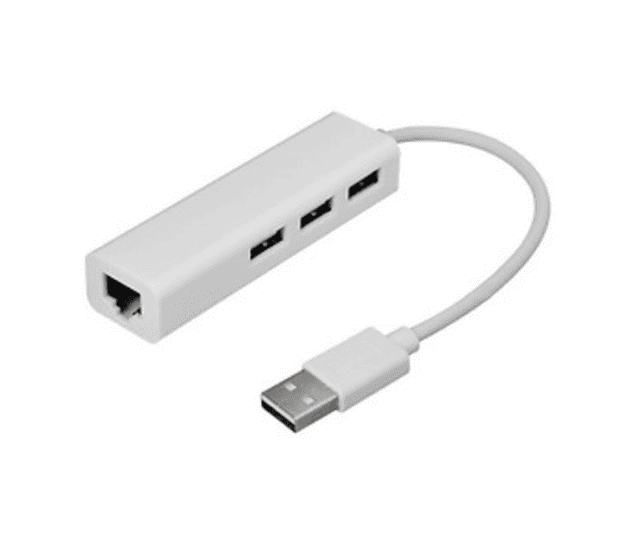 USB HUB na 3 x USB + RJ45