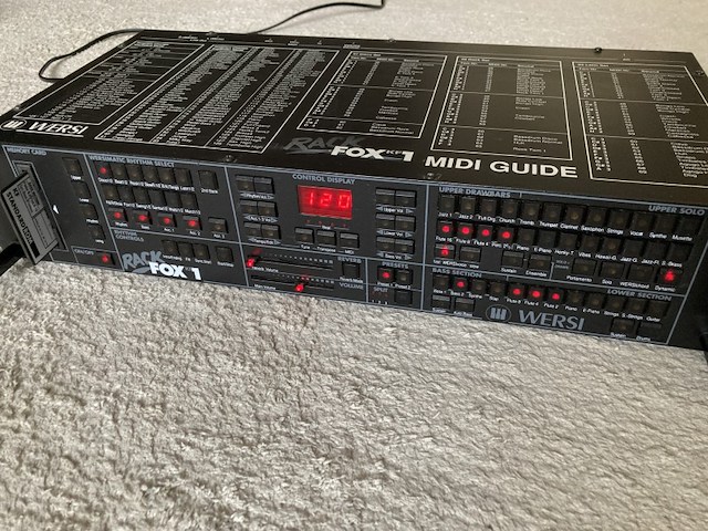 Wersi Rack Fox KF1 / vintage MIDI sound module