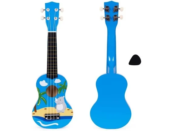 EcoToys Ukulele drvena gitara za decu sa 4 najlonske žice MF019H