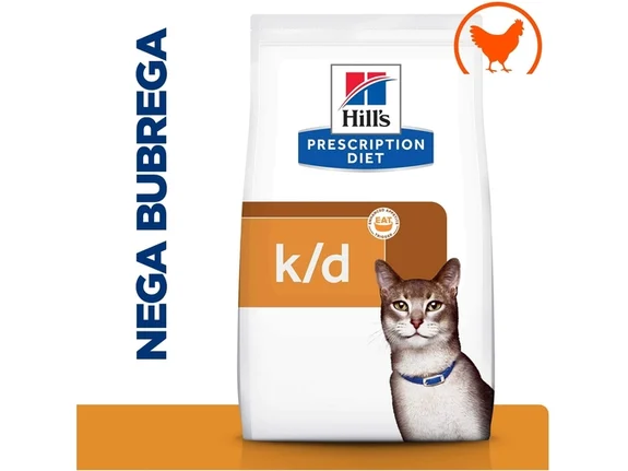 Hill's Prescription Diet Hrana za mačke Piletina k/d Kidney Care 1,5kg