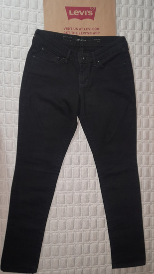 Levis 803 crne skinny farmerke W29/L32%