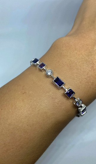 Tenis PREMIUM srebrna narukvica