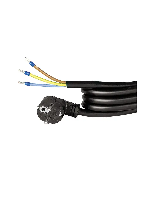 Priključni kabl 16 A, H05RR-F 3G2,5, 2 m, crni