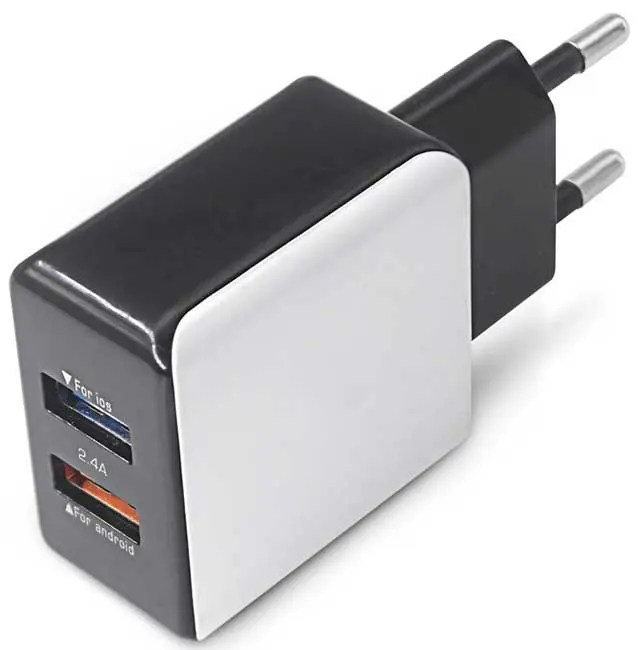 Zidni punjač MS Stream 2.4A dual USB