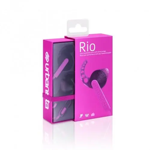 Urbanista Rio pink žičane slušalice