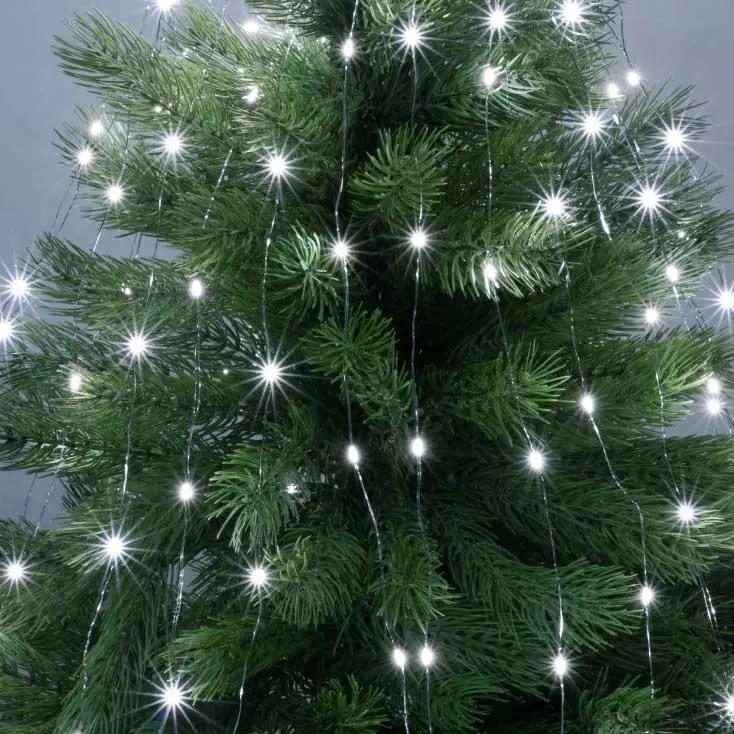 Račvasti svetleći niz sa 200 hladno belih LED dioda ML200/WH