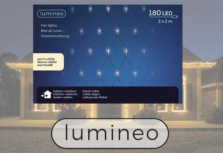 Lumineo Novogodišnja LED mreža za spoljnu i unutrašnju upotrebu 2 x 2 m 49.4884