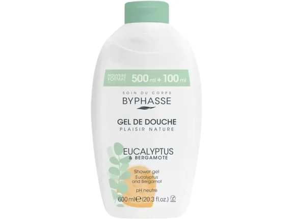 Byphasse gel za tuširanje - eukaliptus i bergamot 600 ml