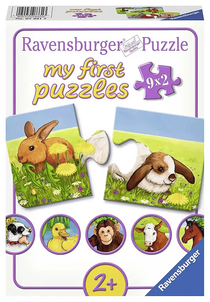 Ravensburger puzzle 18 delova - 9 u 1, slatke životinje 07331