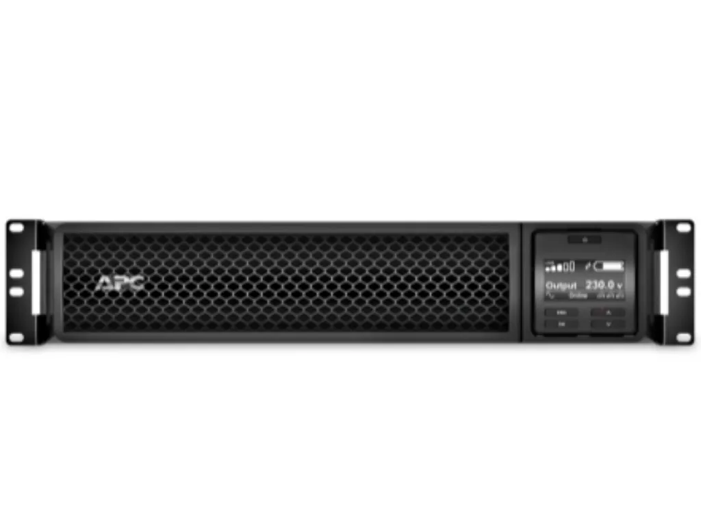 UPS, APC, Smart-UPS, 3000VA, On-Line, doble conv, Rack 2U , 230V, 8xC13+2xC19, SmartSlot, rail set