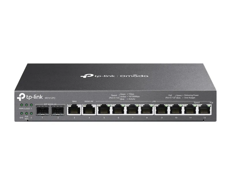 TP-LINK ER7212PC 3U1 kontroler+VPN Firewall ruter+Poe switch