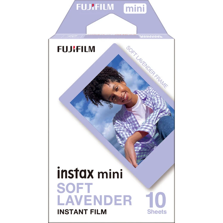 instax mini film soft lavender 10/1