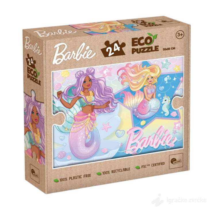 Slagalica Barbie Sirene 2u1 (24pcs) ECO Lisciani