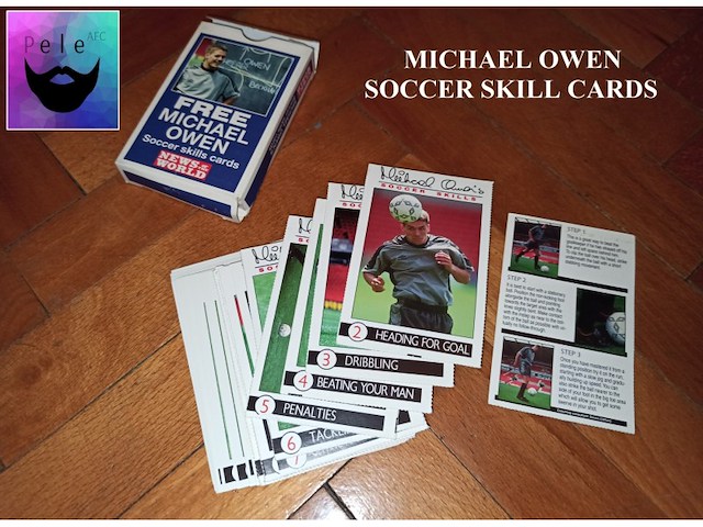 Michael Owen Soccer Skills Cards - CEO SET 36kom