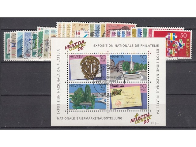 Švajcarska 1990 kompletna godina