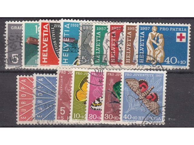 Švajcarska 1957 kompletna godina