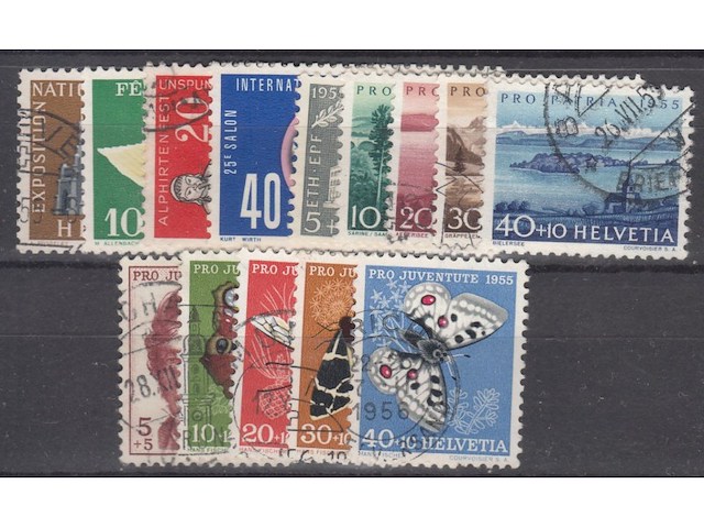 Švajcarska 1955 kompletna godina
