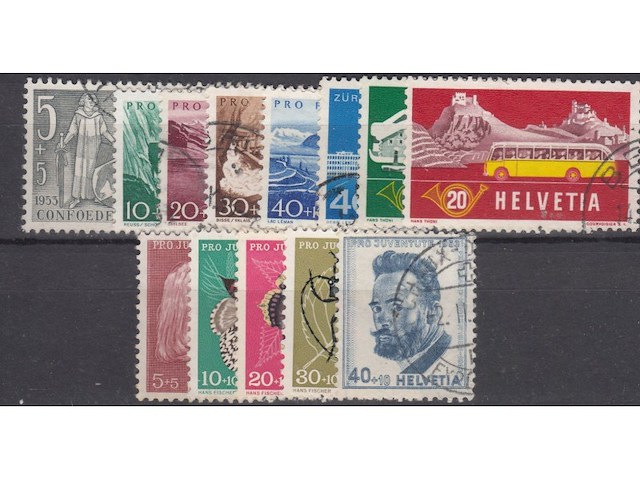 Švajcarska 1953 kompletna godina