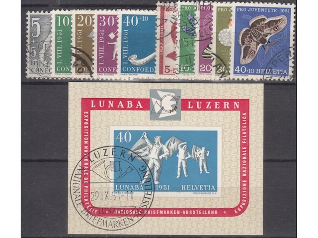 Švajcarska 1951 kompletna godina