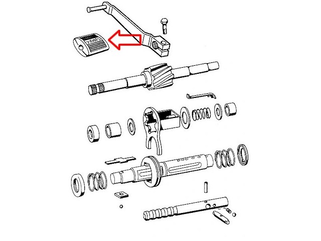Guma kočnice i menjača Tomos