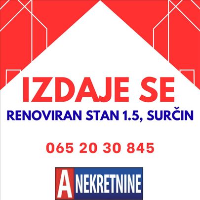 Izdaje se stan – Surčin – 33 m²