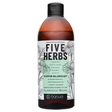 BARWA ŠAMPON ZA NORMALNU I MASNU KOSU - FIVE HERBS 480 ML
