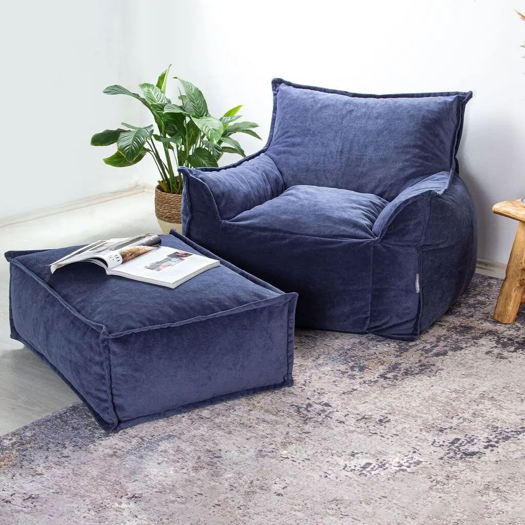 Atelier del Sofa Set Fotelja i tabure Notre, Indigo