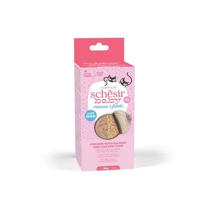 Schesir: Hrana za mačiće u vidu musa Baby Cat Multipack Mousse, 3 x 55 gr