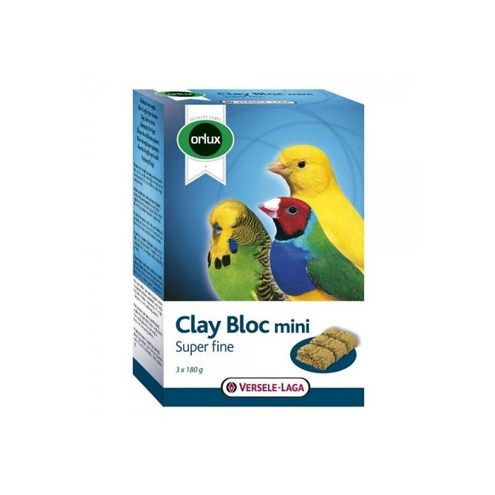 Orlux: Kamen za kljucanje Clay bloc Mini, 3 x 180gr