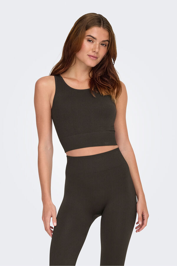 Seamless straps sports bra