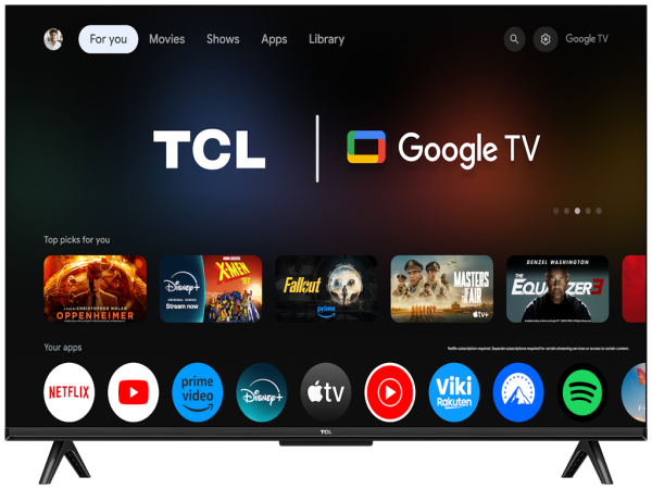 TCL Televizor 43V6C LED 43'' 4K UHD 60Hz Google TV crna
