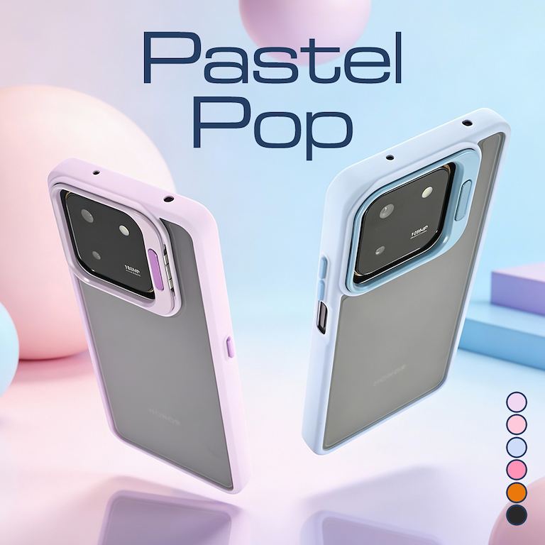 Zastitna maska (futrola) Pastel Pop - Honor X7d 4G/400 Smart 5G ljubicasta