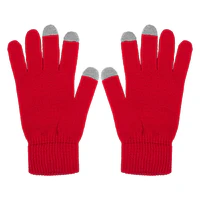 TOUCH GLOVE, rukavice sa tri aktivna „touch“ prsta, crveni, S/M