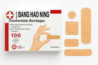 Udobni Flasteri Bang Hao Ning - 100 Sterilnih Različitih Veličina 1+1 gratis