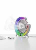 Sareni desktop ventilator sa LED osvetljenjem - Portabilni hladnjak