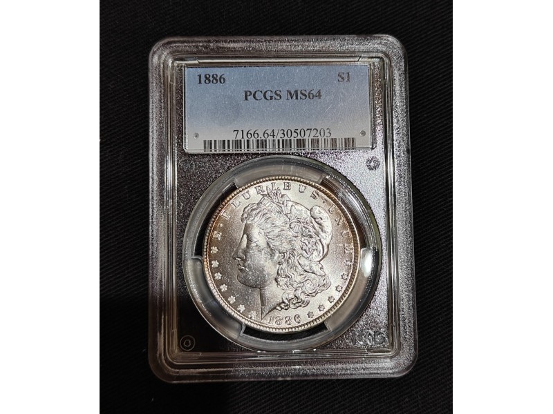 SAD - 1 Morgan dollar 1886 PCGS MS64