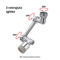 360° rotirajući nastavak za slavinu