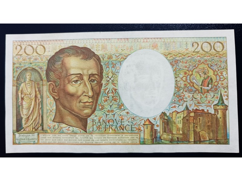Francuska 200 francs 1986 XF