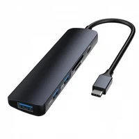 Kabl leopard type c-usb 3.0×3+pd+cardreader 5u1 hub devia 023990