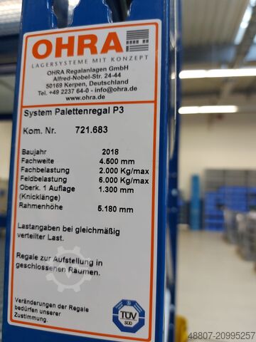 Industrijska polica
Ohra Regalanlage System Palettenregal P3
