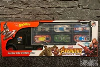 Avengers kamion transporter set sa 6 autića