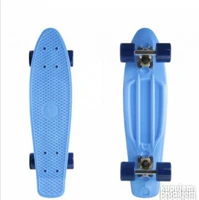 Pennyboard skejt 56cm plavi sa svetlećim točkovima