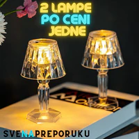 Noćna kristalna lampa - Romb (2 lampe po ceni jedne)