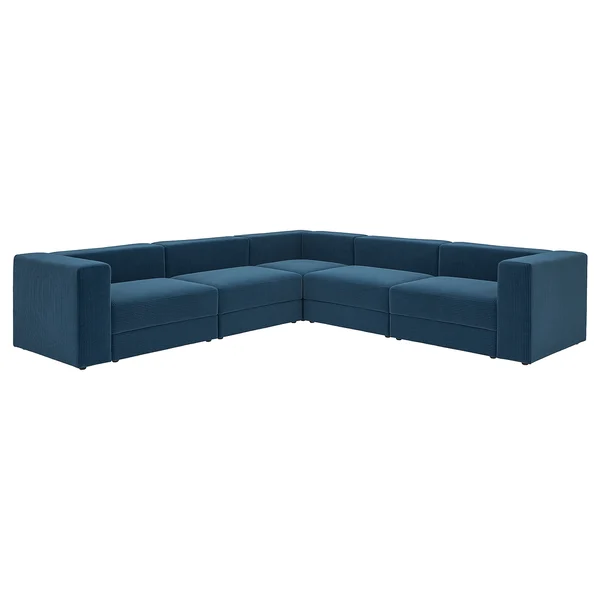 Modularna ugaona sofa 6-sed, Samsala tamnoplava