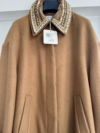 CIVICO 1 Camel Chrystal Coat - NOVO