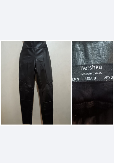 BERSHKA kožne pantalone / jela je    XS