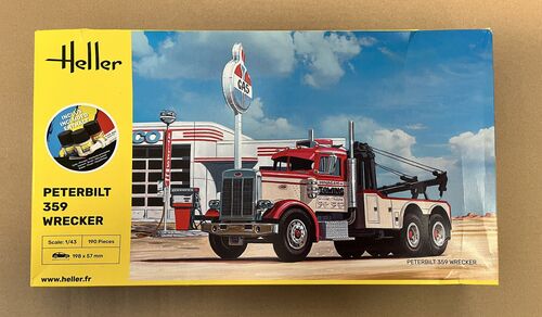 NEW! Heller 56794-REKLAMACJA Peterbilt 359 Wrecker (Starter Kit)-Uszkodzony! / Damaged!