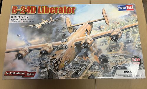 NEW! Hobby Boss 83212-REKLAMACJA B-24D Liberator-Uszkodzony! / Damaged!