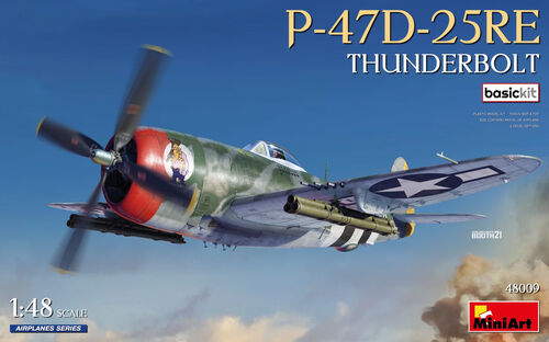 MiniArt 48009 P-47D-25RE Thunderbolt - Basic Kit