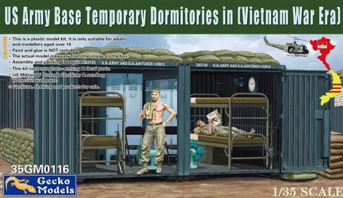 Gecko Models 35GM0116 US Army Base Temporary Dormitories in (Vietnam War Era)